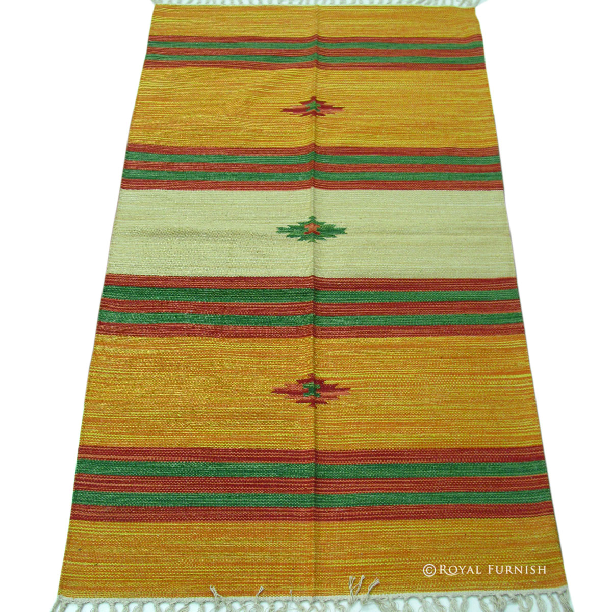 Indian Hand Woven Area & Floor Rag Rug - RoyalFurnish.com