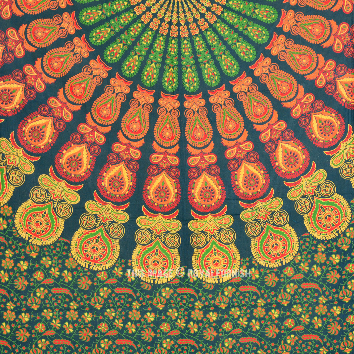 Indian Mandala Hippie Bohemian Tapestry Coverlet - RoyalFurnish.com