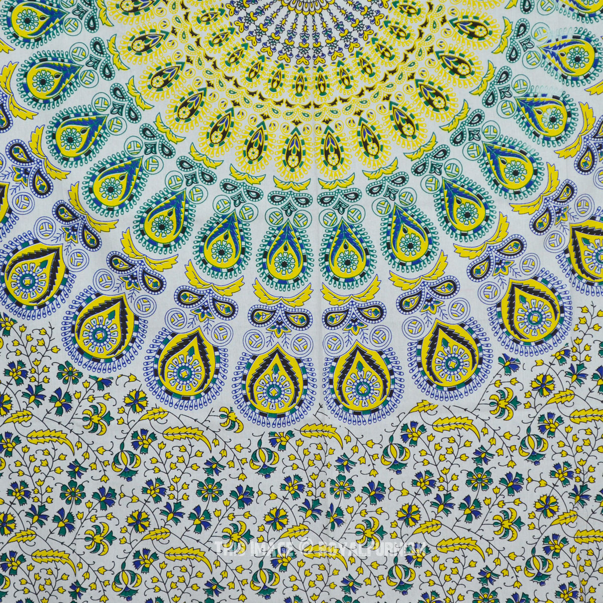 Twin Size White Psychedelic Hippie Bohemian Trippy Tapestry Wall ...