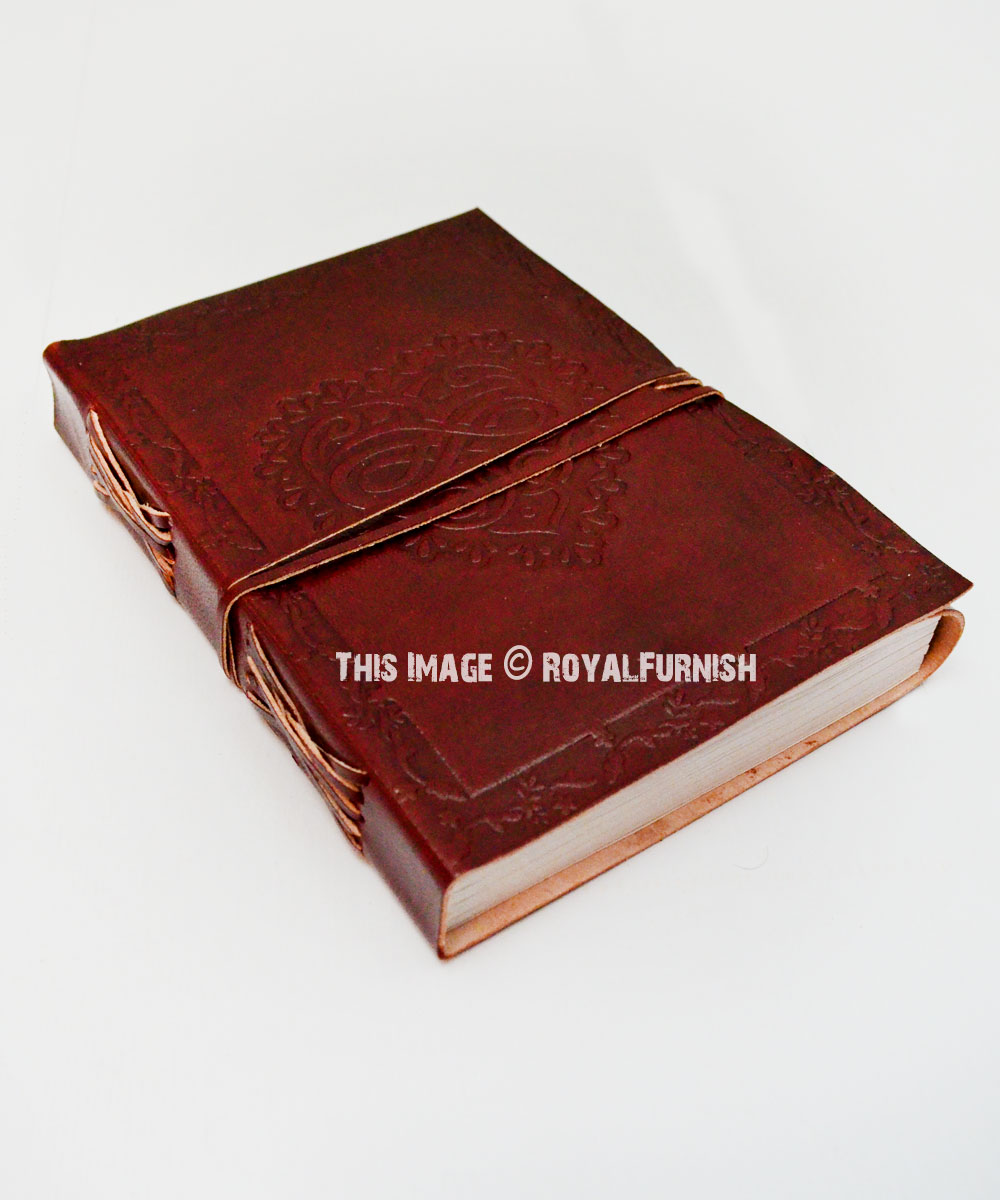 Heart Shape Love Leather Journal Travel Diary Notebook - RoyalFurnish.com