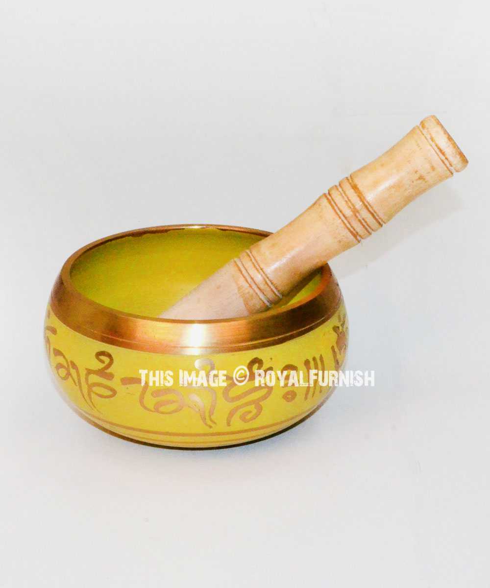 Metal Tibetan Buddhist Singing Bowl Musical Instrument for Meditation ...
